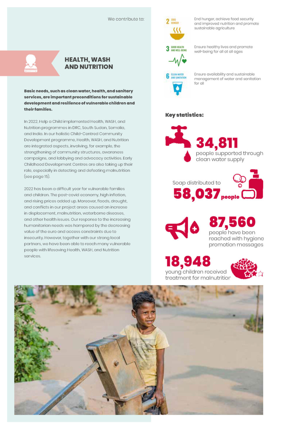 Health, WASH and Nutrition - Help a child